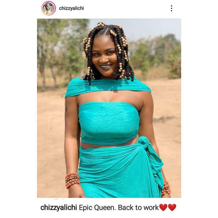 Actress, Chizzy Alichi returns from honeymoon, resumes filming work ...