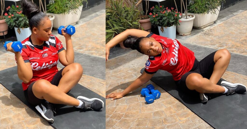 Actress, Rechael Okonkwo Teases Her Fans With High BP-Remedy Workout ...