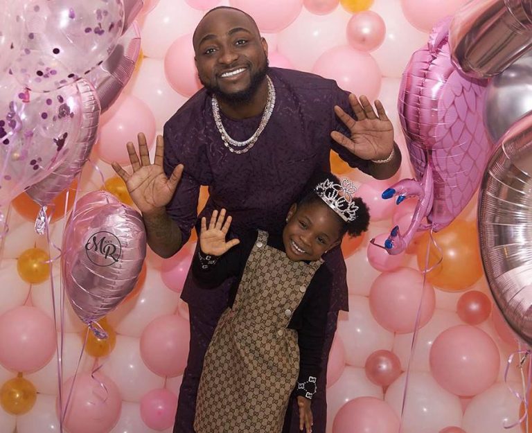 Davido's first child, Imade shares photos of her exclusive private 5th ...
