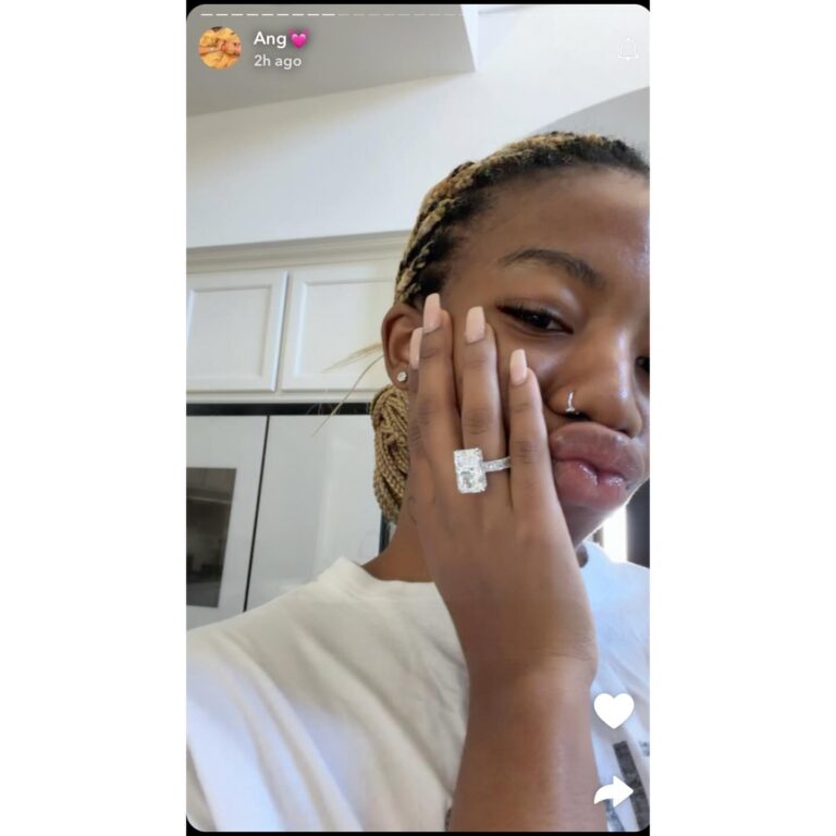 Angel Smith flaunts diamond ring: New photos with partner Tunmie emerge ...