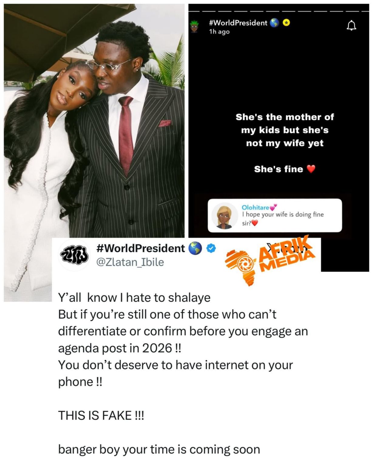 Zlatan Ibile debunks post: Singer lashes out over viral marriage rumour ...